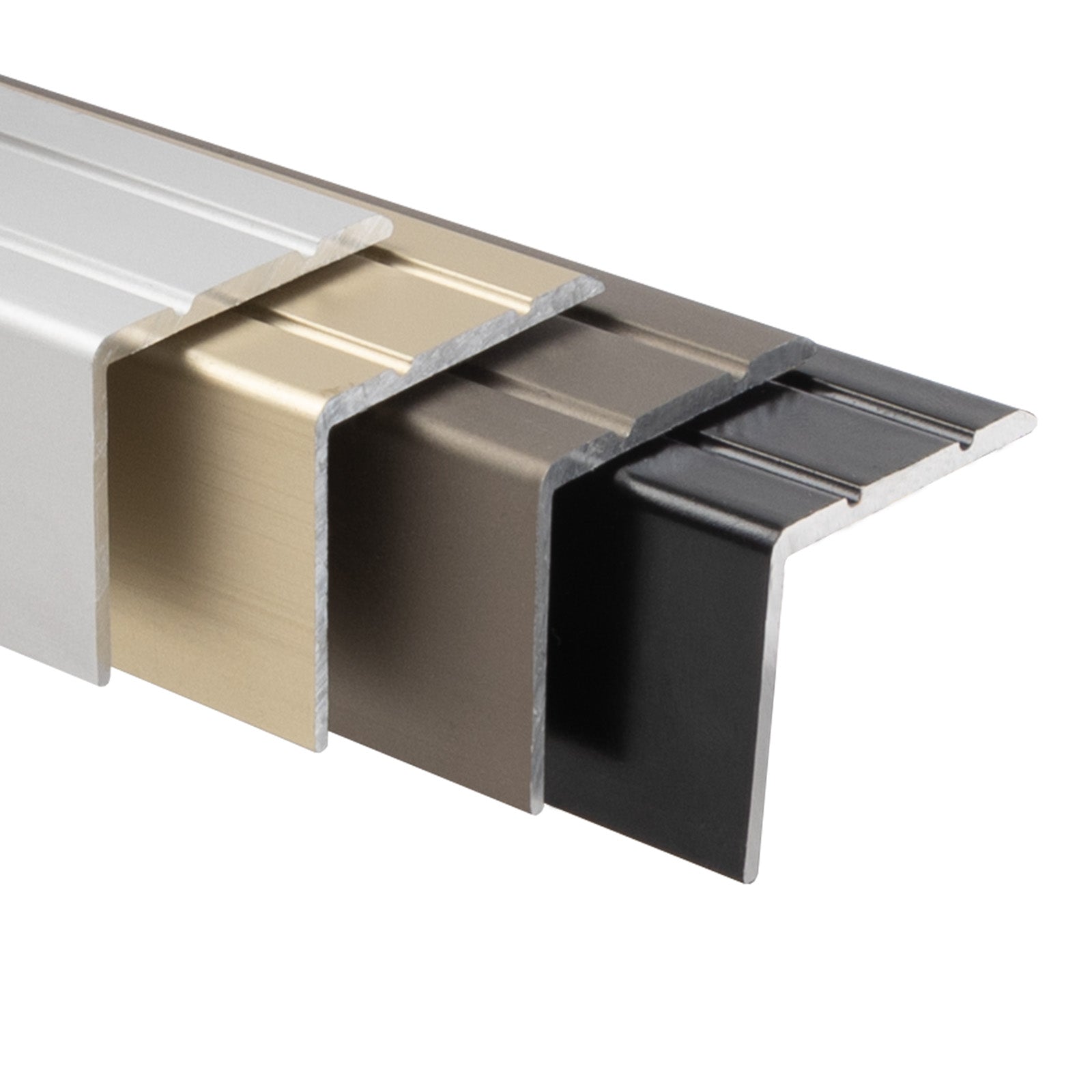 Trappekantprofiler | til trappetrin og reposer | aluminium | 24,5 x 20