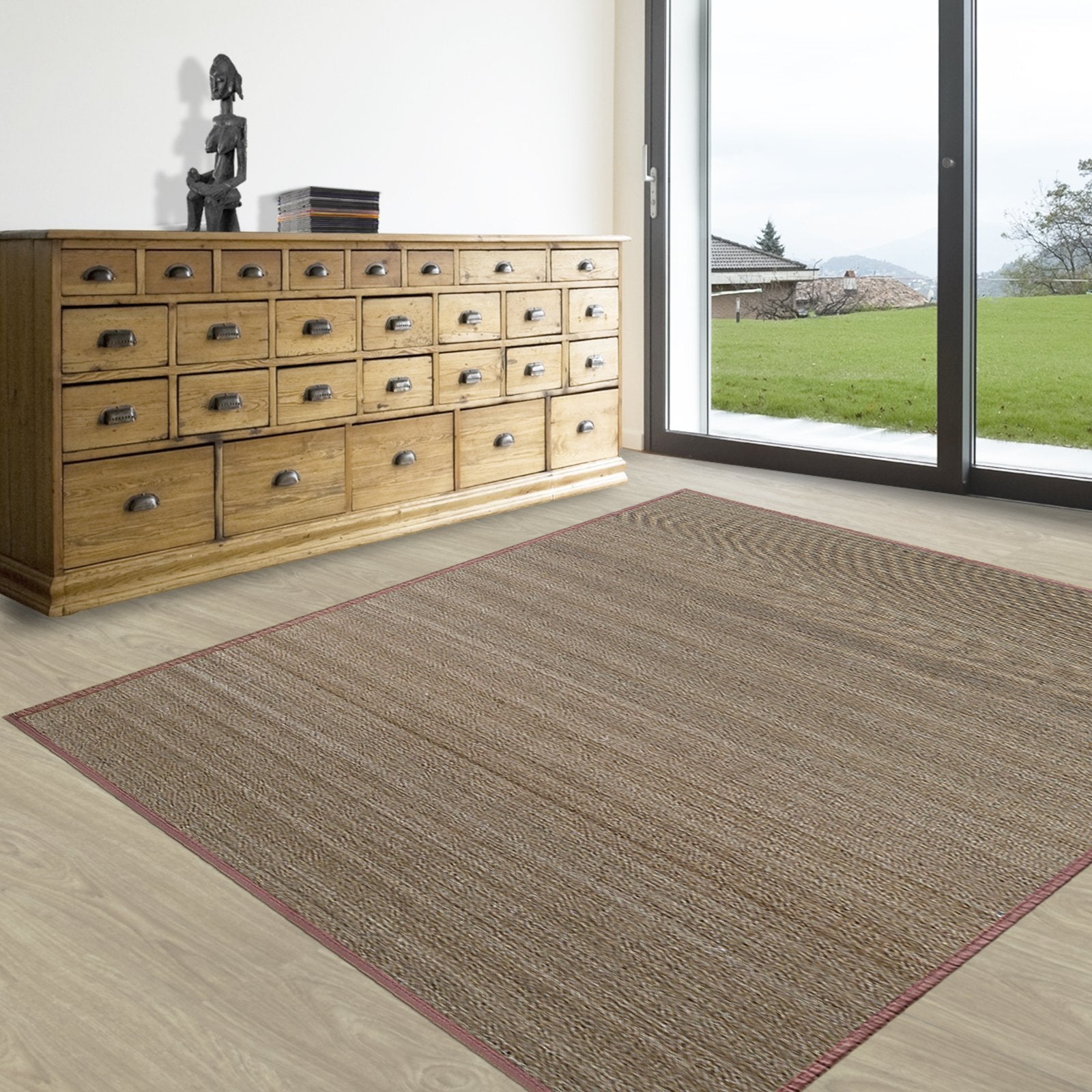 Bamboo rug | Panda | Non-slip bamboo mat for bathroom and living room