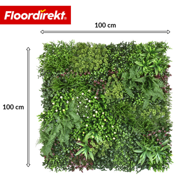 Plantevæg | Wonderland | Naturtro kunstplante-panel | Formstabil, solb
